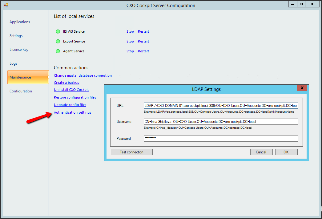 LDAP Authentication adapter – CXO LDAP Authentication adapter – CXO