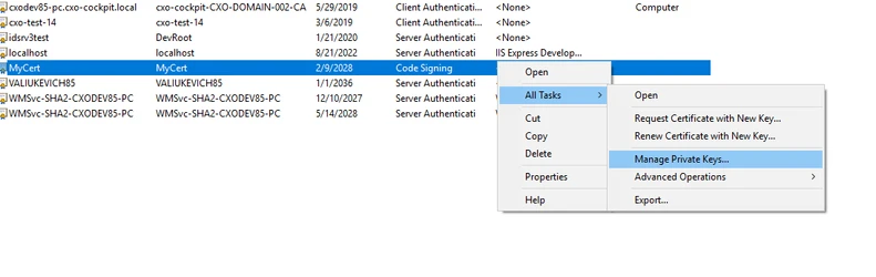 SAML authentication adapter – CXO