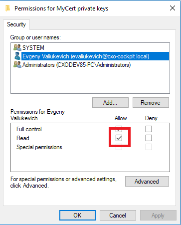 SAML authentication adapter – CXO